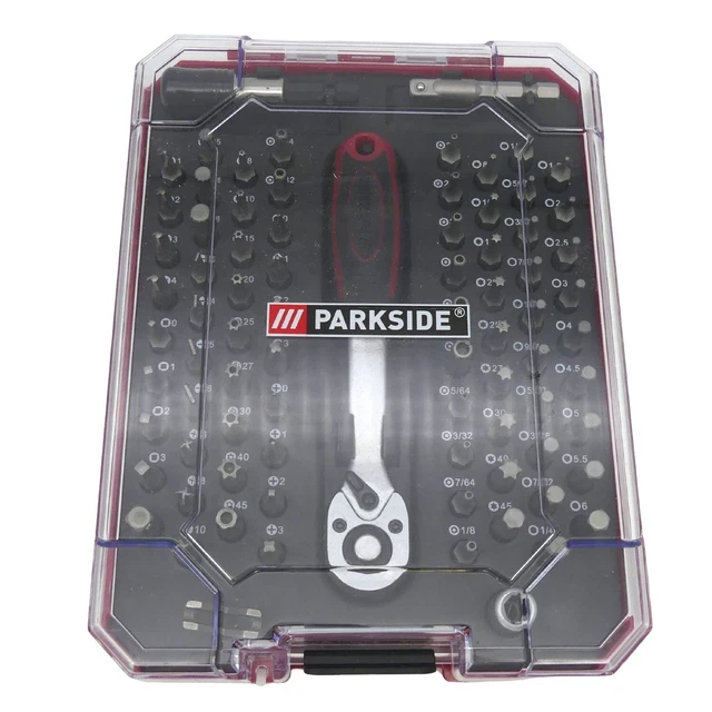 PARKSIDE RATSCHEN-BIT-SET 81-TEILIG mit Einhandbedienung inklusive Ratsche... EUR 21,99 ...
