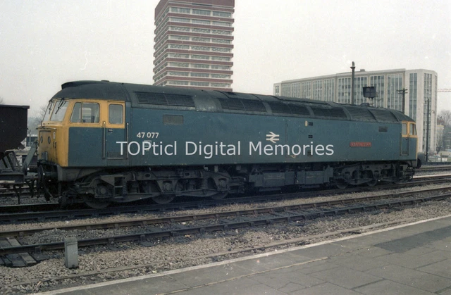 RAIL SLIDE MOUNTED negative 47077 Class 47 #E9908 £4.99 - PicClick UK