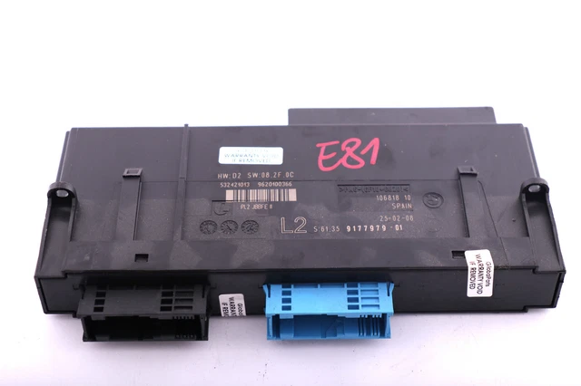 BMW E81 BODY Control Module ECU L2 PL2 JBBFE II Junction Box 9177979 ...