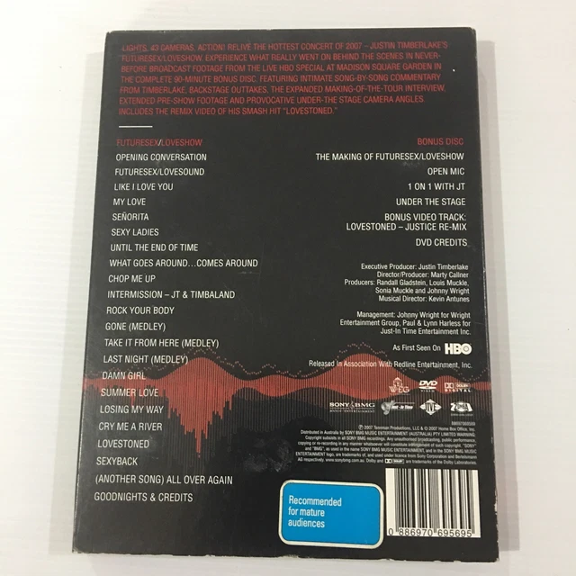 JUSTIN TIMBERLAKE - Futuresex/Loveshow - Live At Madison Square Garden ...