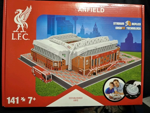 LIVERPOOL FOOTBALL CLUB Anfield Stadium 3D Model Kit Puzzle Official ...