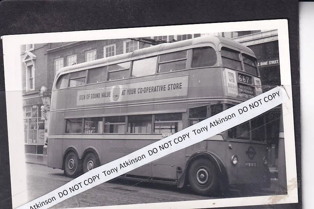 LONDON TRANSPORT - Q1 Type Trolley Bus No. 1810 On Route 667 - Photo ...