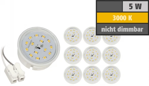 1 LED RECESSED spotlight instead of halogen spotlight GU10 MR16 halogen ...