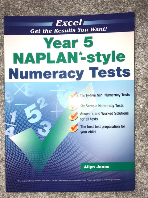 NAPLAN* STYLE NUMERACY Test Year 5 (Excel NAPLAN*- Style), New. Free ...