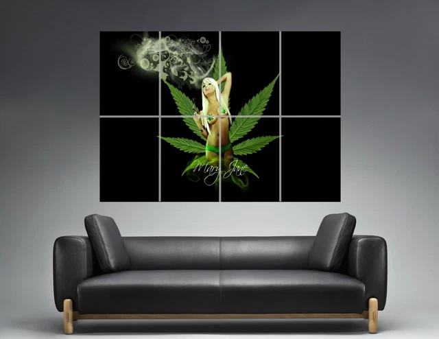 MARY JANE WEED Babe Smoking Wall Art Poster Grand format A0 Large Print EUR 21,89 - PicClick FR