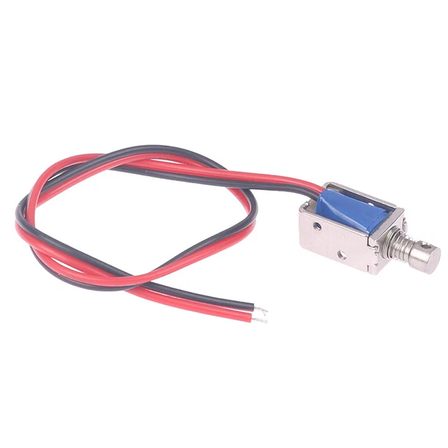DC3V MINI BLOCK Solenoid Electromagnet Through push-pull solenoid ...