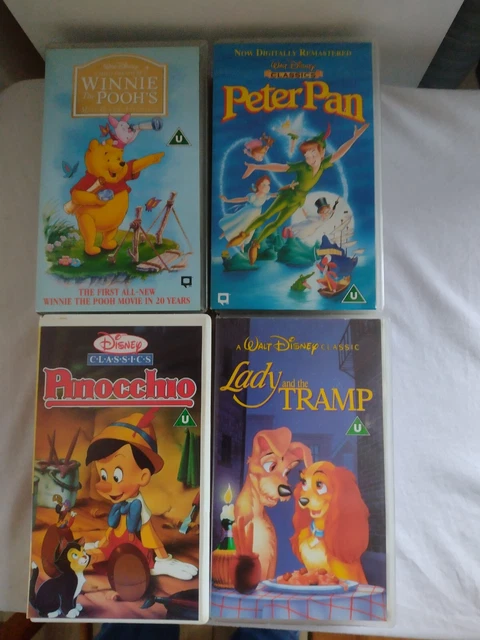 WALT DISNEY CLASSICS VHS Bundle Of 4 Disney Video Tapes - Excellent ...