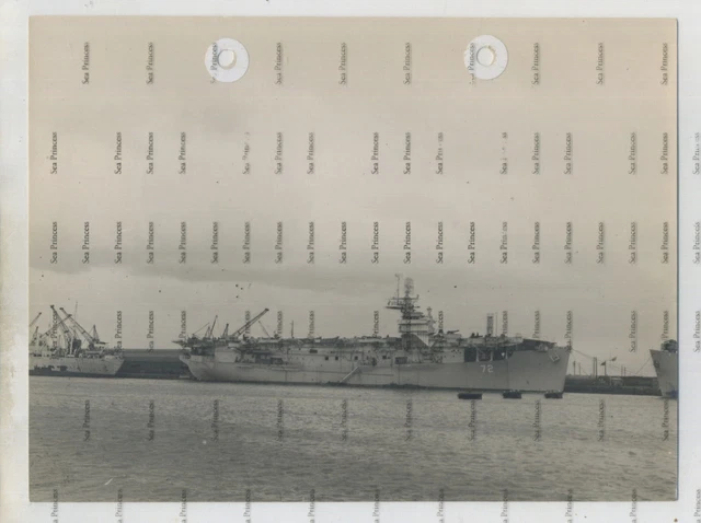 ROYAL NAVY PHOTO HMS Ruler aircraft carrier Newport Monmouth c1944-5 ...