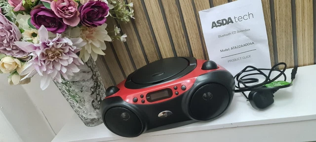 ASDA TECH BLUETOOTH CD Boombox and FM Radio £25.00 - PicClick UK