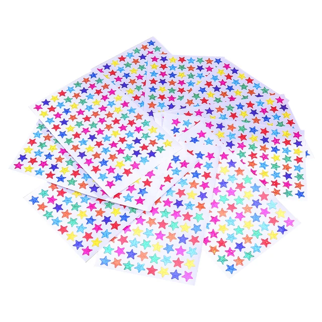960PCS SCHOOL TEACHER REWARD STICKERS Shiny Sparkle Star Self Adhesive ...