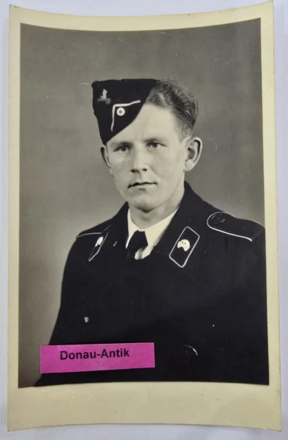 FOTO,PORTRAIT,STUDIO,SOLDAT, WEHRMACHT, PANZER Truppe, Tank,Orden, Ww2 ...
