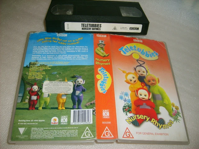 TELETUBBIES NURSERY RHYMES 2000 ABC BBC VHS Issued By Ragdoll 