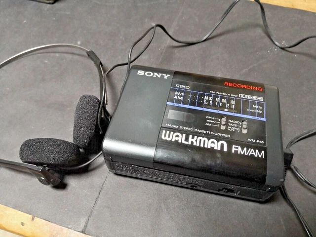 WM-F66 SONY F76 Radio Cassette Walkman HP Intégré + Casque EUR 40,00 ...