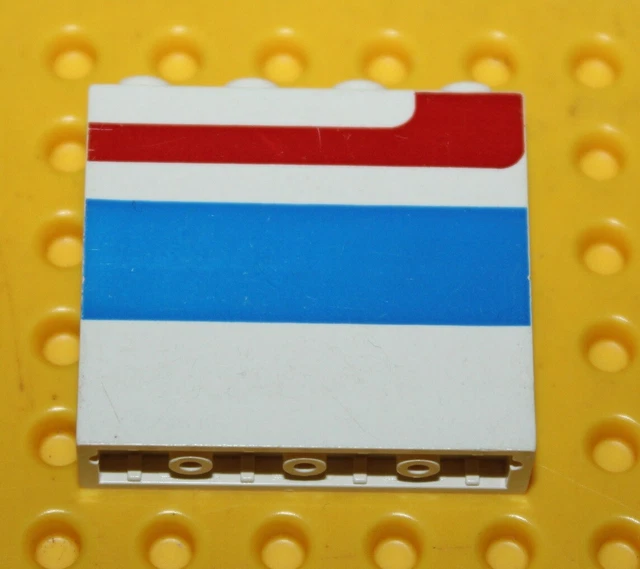 LEGO WHITE PANEL with Red/Blue Stripe Left Pattern 4215ap07 set 5580 ...