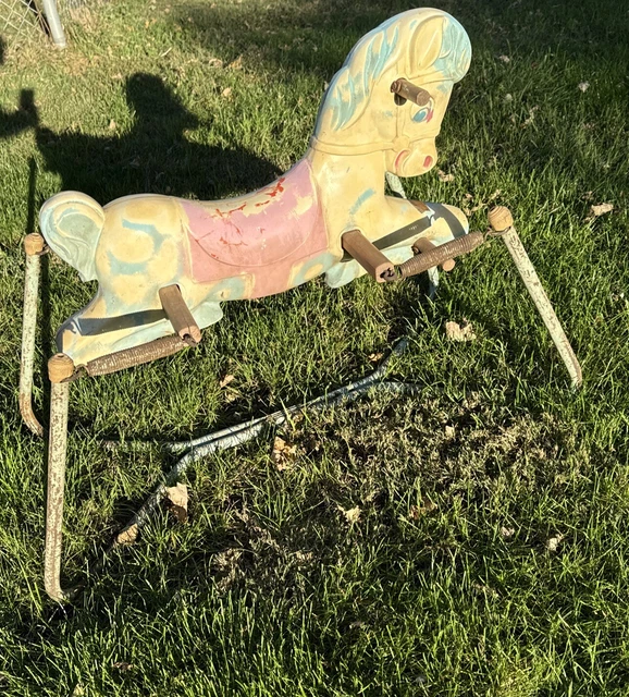 VINTAGE THE WONDER Pony Rocking Horse Children's Ride On Spring Toy ...
