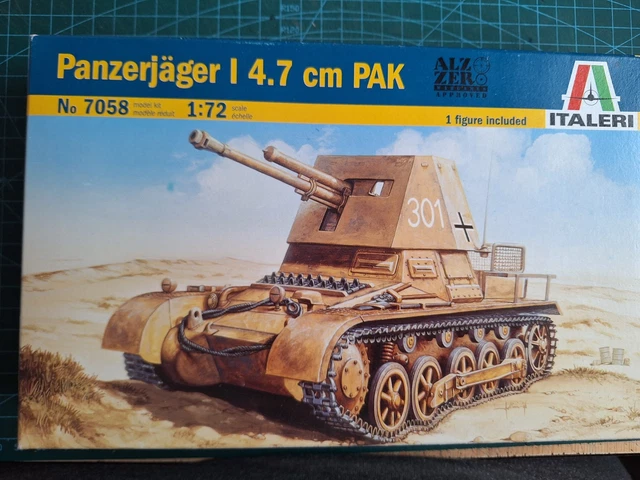 ITALERI PANZERJAGER I 4.7cm PAK. 1:72 SCALE MODEL KIT # 7058. £6.25 ...