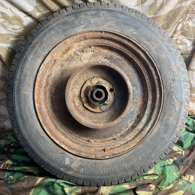 ORIGINAL WW2 GERMAN Army Car/Trailer Wheel EUR 93,13 - PicClick IT