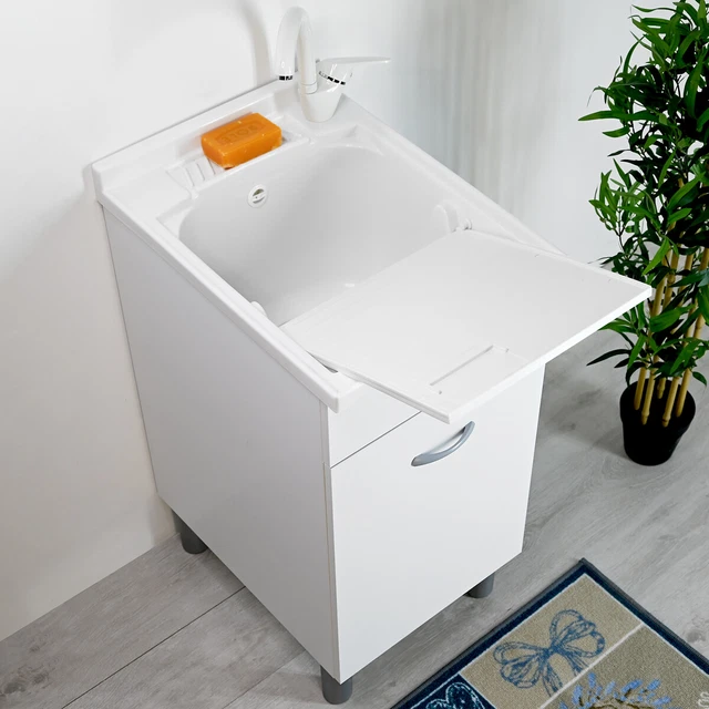 LAVATOIO LAVANDERIA CON Mobile Vasca Lavapanni in Resina PP ATHENA ...