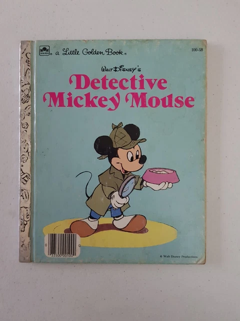 LITTLE GOLDEN BOOK - Walt Disney's Detective Mickey Mouse 1985 HC EUR 4 ...