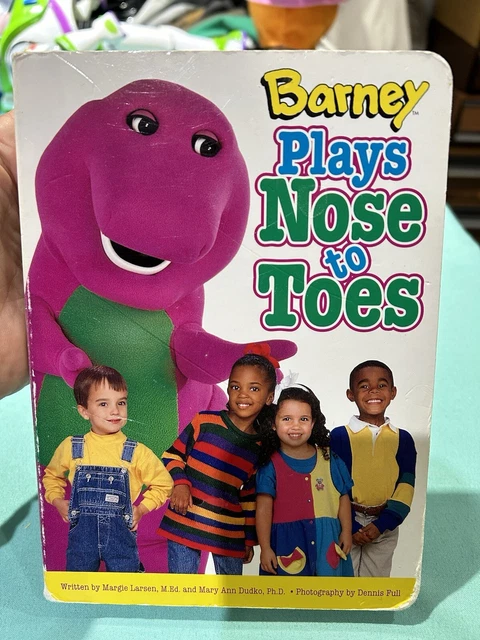 BARNEY BOOK LOT -Plays Nose to Toes -says Please and Thank You Board ...