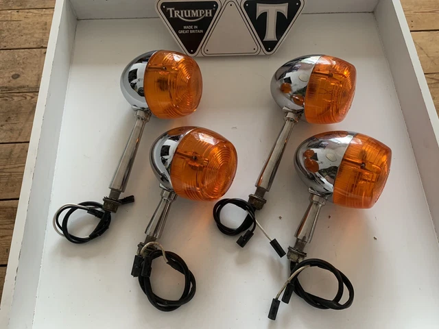 TRIUMPH THUNDERBIRD 900 Chrome/Stainless Indicators Full Set Legend £ ...