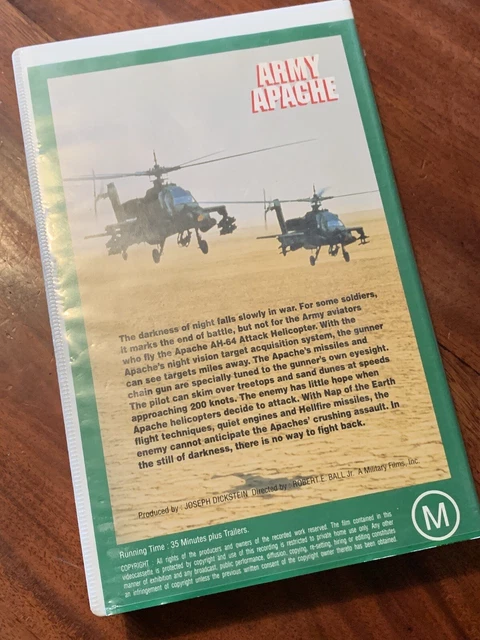 AMERICAN WARRIORS ARMY Apache Helicopter Military Documentary Vhs $8.00 ...