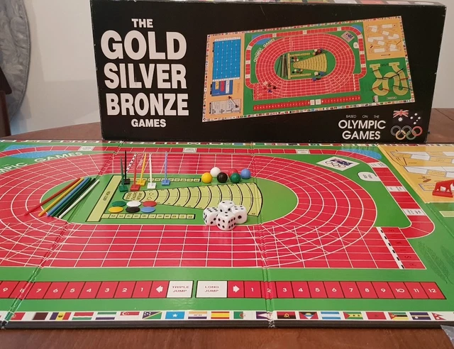 RARE! VINTAGE THE Gold Silver Bronze Games Based On The Olympic Games ...