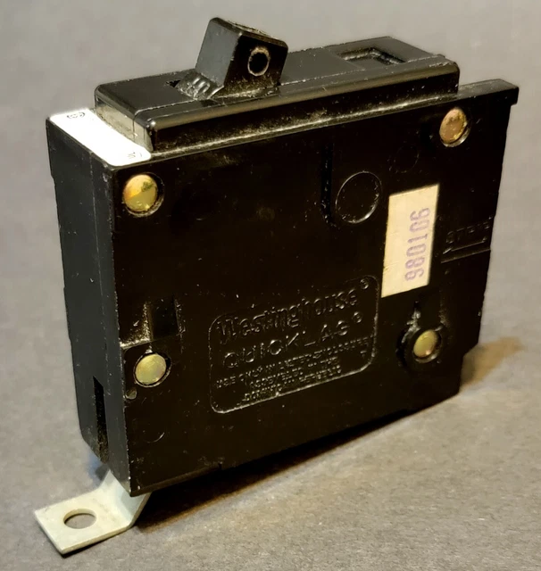 WESTINGHOUSE QUICKLAG TYPE BA 20 Amp 1 Pole Circuit Breaker 120/240 VAC ...