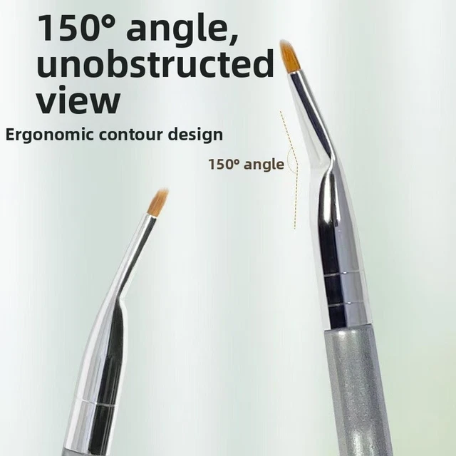 150 DEGREE ANGLED Brush for Eyeliner For Winged and Lower Lash Line ...