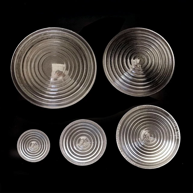 ROUND OPTICAL GLASS Spotlight Fresnel lens w/Film tungsten Protection ...