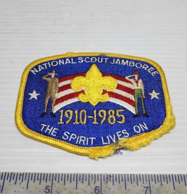 VINTAGE BOY SCOUT Patch 1985 National Scout Jamboree 1910-85 75th ...