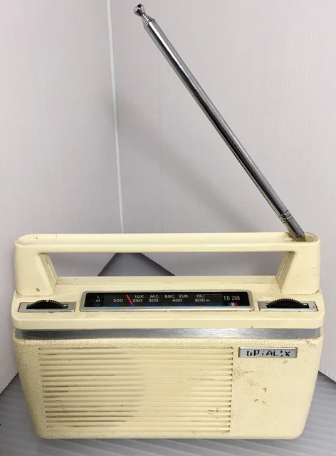 ANCIEN TRANSISTOR POSTE Radio OPTALIX TO-208 Vintage 1980 Rétro ...