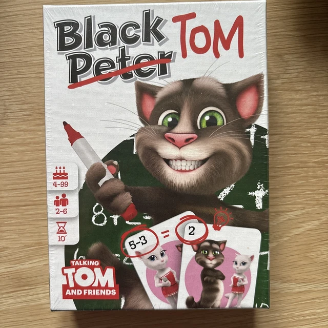 TALKING TOM AND Friends Black Peter Black Tom Maths Card Game Age 4 ...