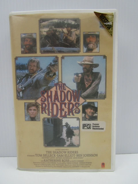 THE SHADOW RIDERS, Tom Selleck, VHS Tape, Western Vintage Video, Movie ...