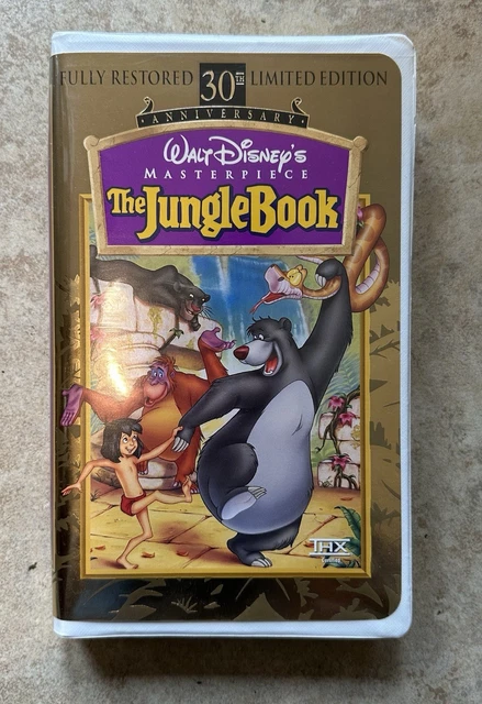RARE THE JUNGLE Book 11070 VHS 1997 Walt Disney's Masterpiece 30th ...