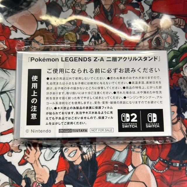 POKEMON LEGENDS ZA TSUTAYA blocco acrilico originale a doppio strato ...