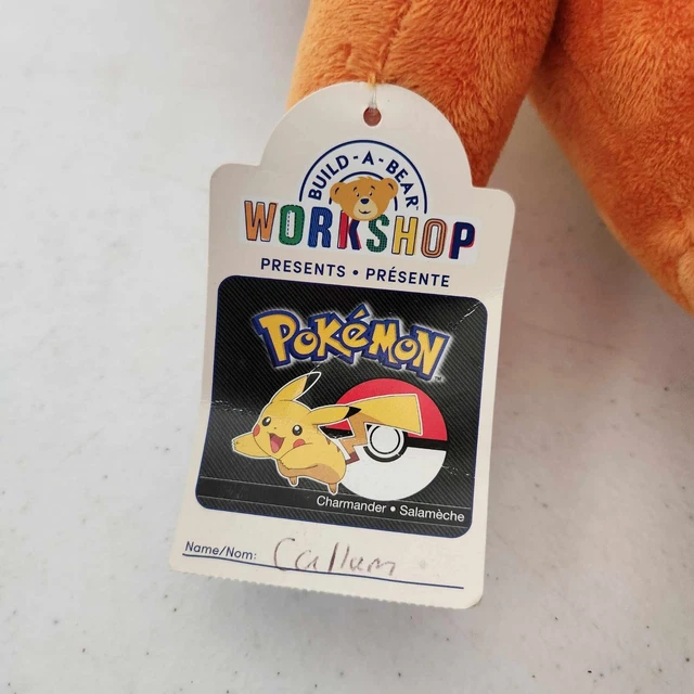 CHARMANDER POKEMON BUILD A Bear BAB Workshop 13" Plush Teddy Retired NO ...