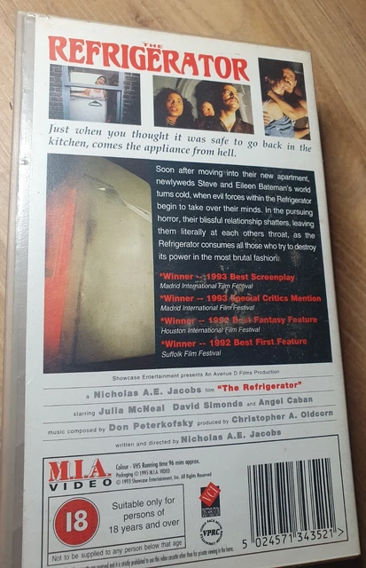 THE REFRIGERATOR HORROR VHS video cassette Rare £9.99 - PicClick UK