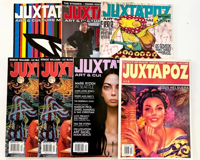 JUXTAPOZ MAGAZINE LOT of 7 RARE Art Culture Alternative Tattoo Pop Art ...