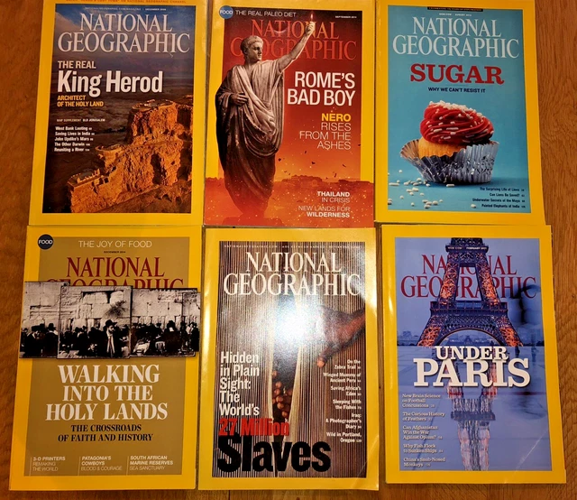 NATIONAL GEOGRAPHIC MAGAZINE 6 issue bundle £2.03 - PicClick UK