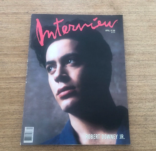 ANDY WARHOL'S INTERVIEW Magazine April 1989 Robert Downey Jr. Frances ...