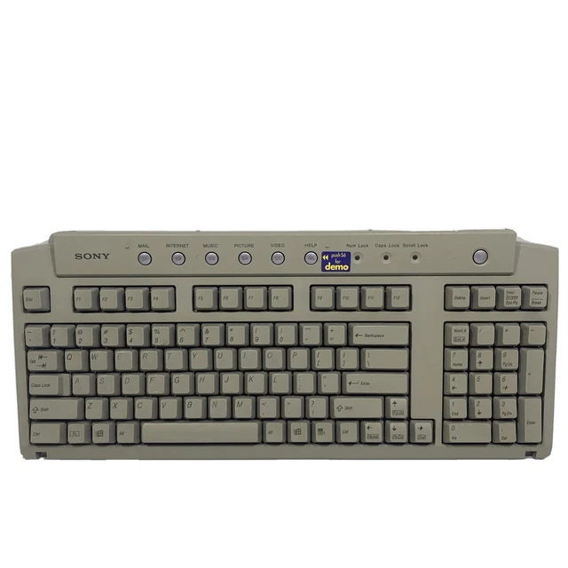 SONY VAIO 100-KEY PS/2 Mechanical Keyboard Model: PCVA-KB1P/UB $13.00 ...