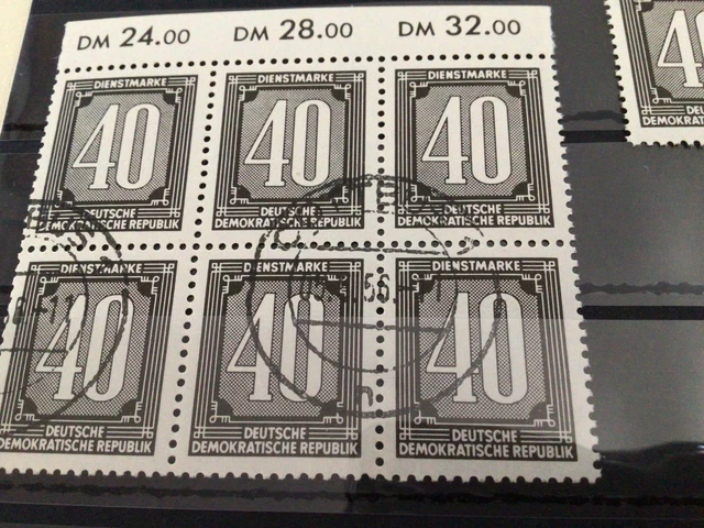 GERMAN DEMOCRATIC REPUBLIC 1956 Internal Official used stamps Ref ...
