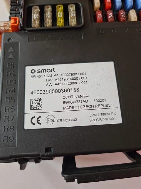 SMART FORTWO 451 Sam Unit Fuse Box Br 451 Sam A4519007900 2007-2014 £ ...