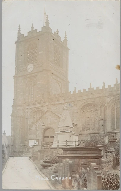 MOLD, FLINTSHIRE - Eglise (Sainte Marie) - Rare carte postale RP vers ...
