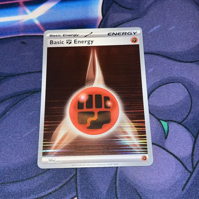 FIGHTING ENERGY 022 Holo BLACK BOLT WHITE FLARE Near Mint Pokemon Card ...
