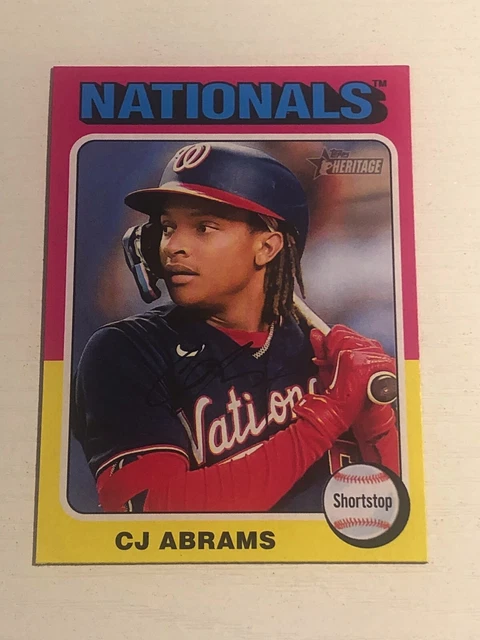 2024 TOPPS HERITAGE Mini CJ Abrams Washington Nationals 446 EUR 1,44 ...