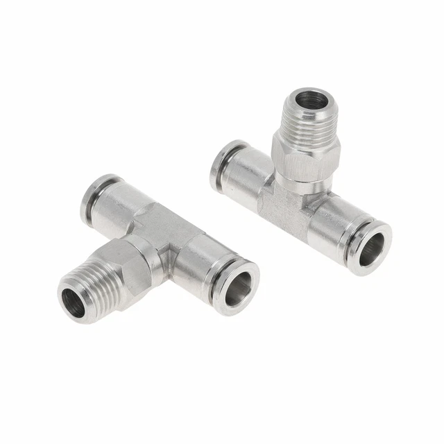 RACCORDS RAPIDES AIR Comprimé Acier Inox 304 T 5/16" 1/4" Bspt 2 Pièces ...