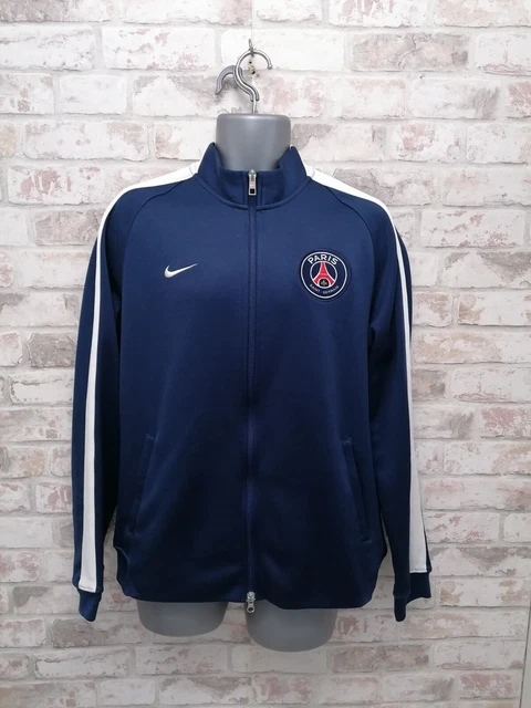 NIKE PARIS SAINT Germain PSG Track Jacket Full Zip, Navy Blue, Mens ...