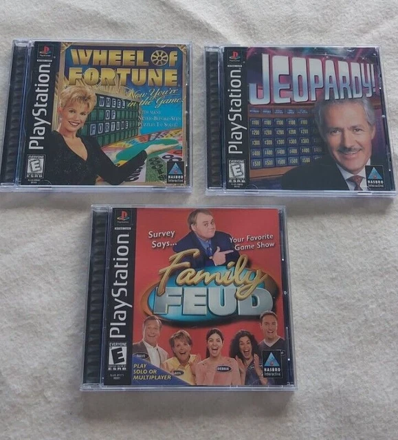WHEEL OF FORTUNE / Jeopardy / Family Feud Sony Playstation PS w ...